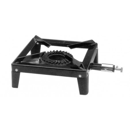RECHAUD EN FONTE A 1 BEC AVEC ROBINET GAZ 4 PIEDS